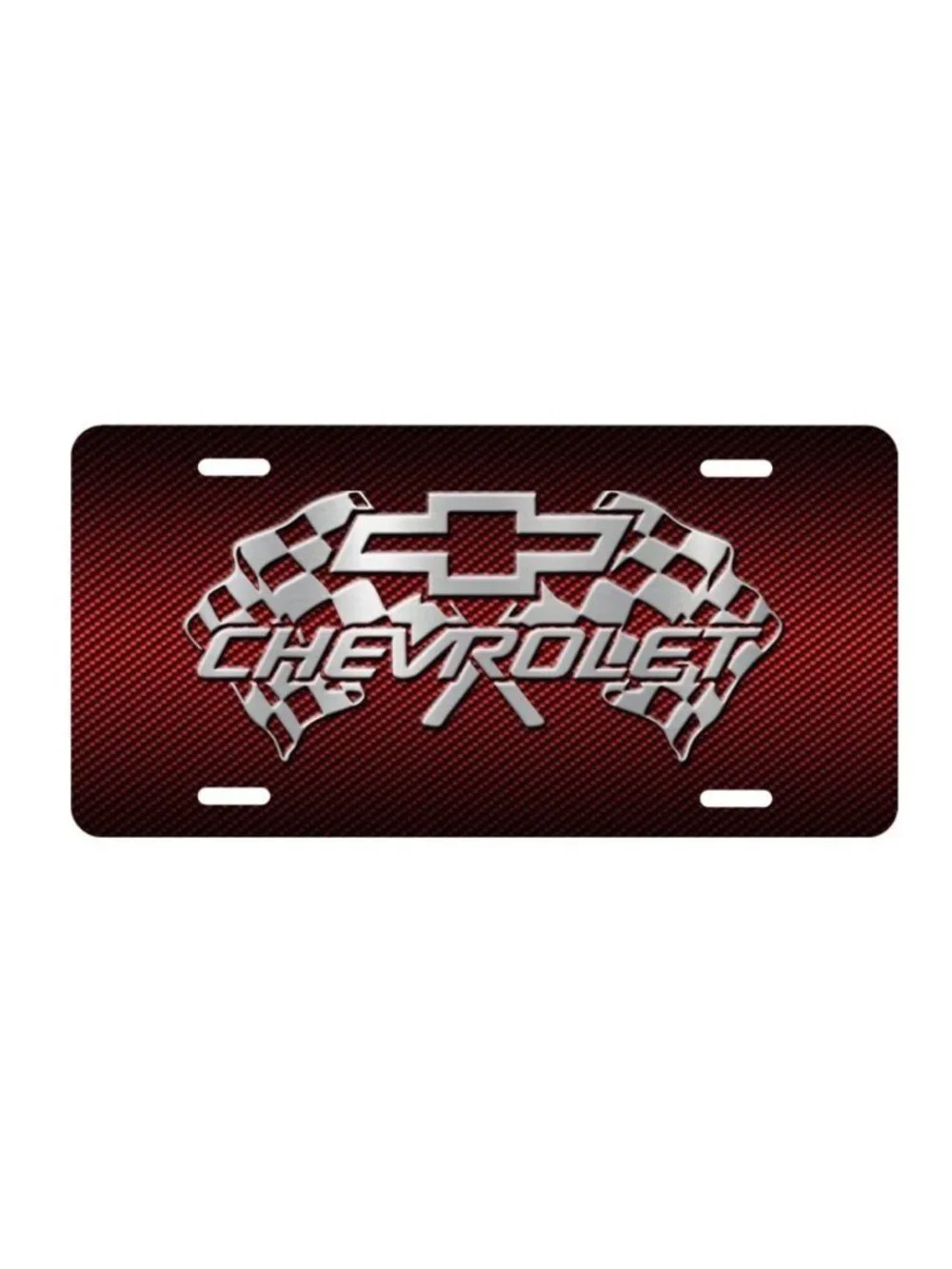 Accents | Chevy Racing Bowtie Custom Aluminum Vanity License Plate Tag ...